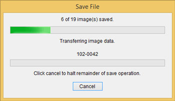 How do I use a USB cable to connect the camera to a computer to save images? (EOS REBEL T6 / EOS ...