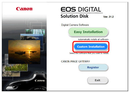 How to Install from the EOS DIGITAL Solution Disk (Included CD-ROM)