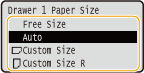 Registering a Paper Size and Type - imageCLASS LBP350 Series