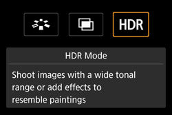 HDR (High Dynamic Range) Shooting (EOS 5D Mark IV)