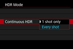 HDR (High Dynamic Range) Shooting (EOS 5D Mark IV)