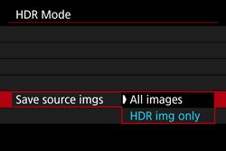 HDR (High Dynamic Range) Shooting (EOS 5D Mark IV)
