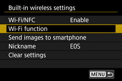 Sending Images to a Smartphone via Wireless LAN (Wi-Fi)