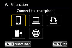 Sending Images to a Smartphone via Wireless LAN (Wi-Fi)