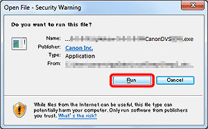 Installing the CameraWindow software to send MP4 movies and photos