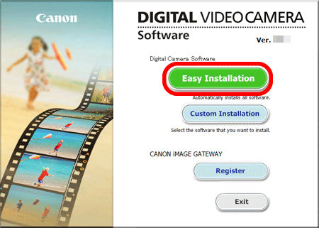 Installing the CameraWindow software to send MP4 movies and photos