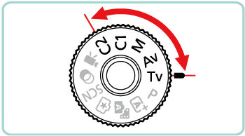 Switching Shooting Modes and Scene (SCN) Modes (EOS M5)