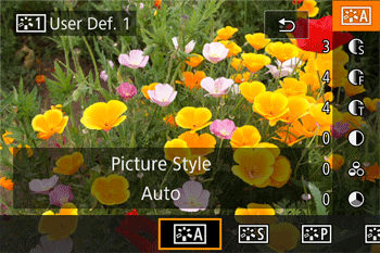 Adjusting Picture Styles (EOS M6)