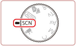 Switching Shooting Modes and Scene (SCN) Modes (PowerShot G9 X Mark II)
