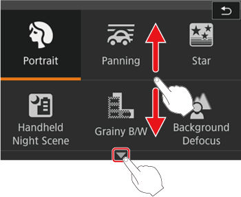 Switching Shooting Modes and Scene (SCN) Modes (PowerShot G9 X Mark II)