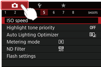 Setting the ISO speed (PowerShot G9 X Mark II)
