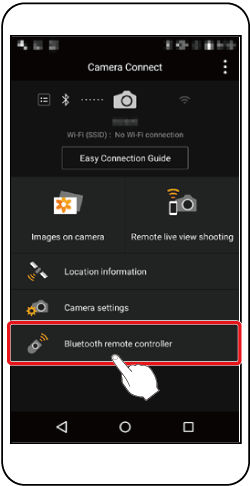 Performing Remote Shooting with a Smartphone (PowerShot G9 X Mark II)