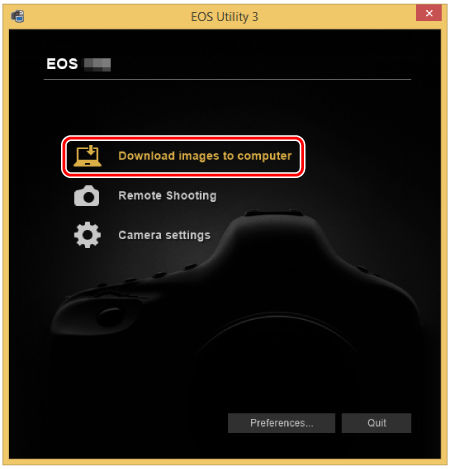 Using EOS Utility 3.x to Send Images to a Computer (Wi-Fi Function ...