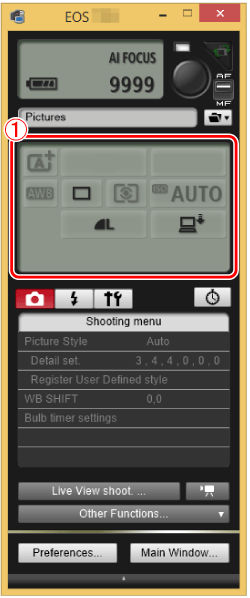 Using EOS Utility for Remote Live View Shooting (Still Photos and ...