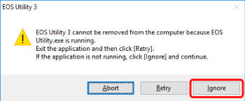 EOS Utility Ver. 3.x does not work properly / Uninstalling (deleting ...