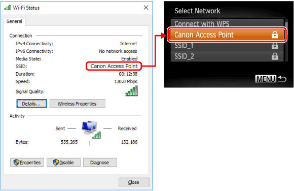 Saving Images to a Computer (Wi-Fi Function) (Windows 10)