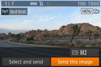 Sending Images from a Camera to an iPhone (PowerShot SX730 HS)