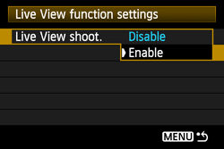 How do I shoot using the Live View function? (EOS 50D)