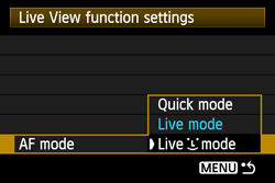 How do I shoot using the Live View function? (EOS 50D)