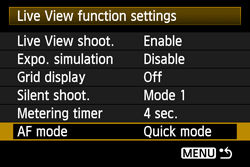 How do I shoot using the Live View function? (EOS 50D)