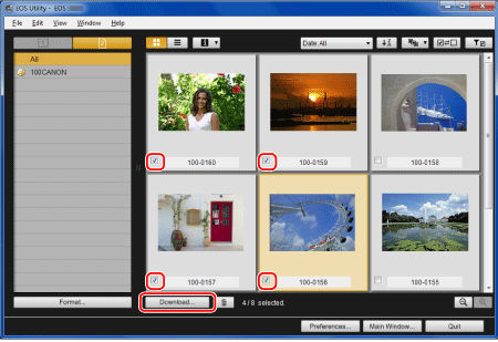 Sending Images to a Computer (Wireless Connection) EOS Rebel SL3