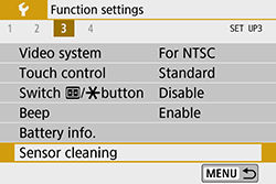 Automatic Sensor Cleaning (EOS REBEL SL2 / EOS 200D)