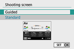 Changing the LCD Monitor Display Level Settings (EOS REBEL SL2 / EOS 200D)