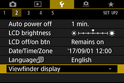 Displaying the Grid in the Viewfinder (EOS 6D Mark II)