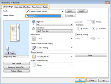 Printing a Document Secured by a PIN (Secure Print) - MF420 Series