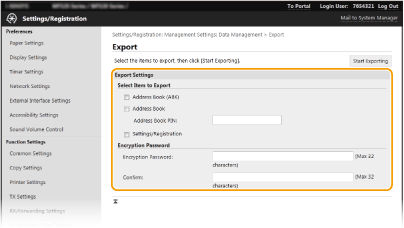 Importing and exporting the Address Book - D1600 Series, MF420 Series and the MF525dw