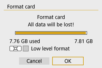 Formatting a Memory Card