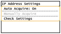 Setting IP Addresses (MF260 Series)