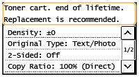 When to Replace the Toner Cartridge - imageCLASS MF260 series