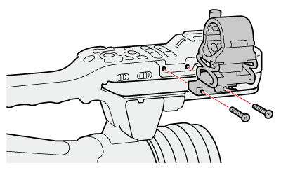 Connecting an external microphone (XF705)