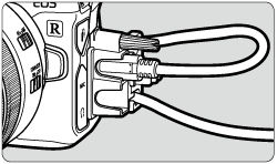Connecting the Camera To a Computer Using a USB Cable (EOS R)