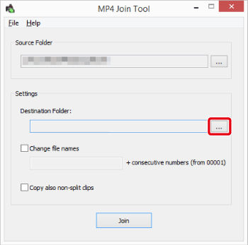 How to combine divided clips using MP4 Join Tool (Windows)