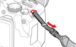 Attaching the Camera Strap