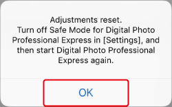 Digital Photo Professional Express Will Not Start