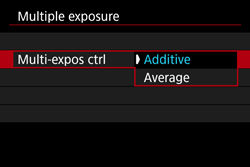 Multiple Exposures (EOS 90D)
