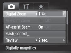 Procedure for adjusting the zoom PowerShot G12.