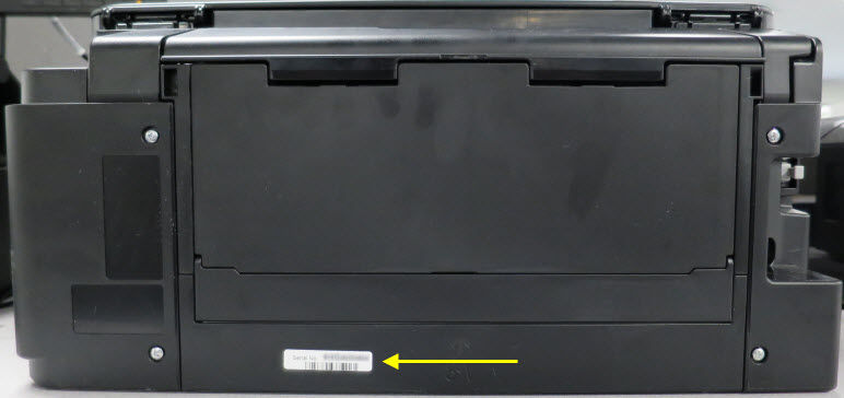 Serial Number Location - G7020