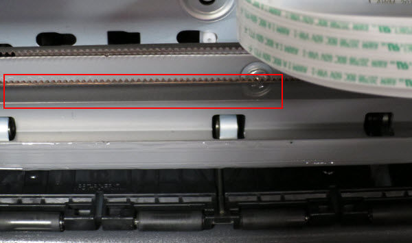 Cleaning the Encoder (Timing) Strip - G620