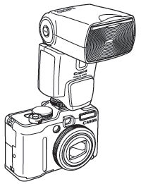 Procedure for using an Externally Mounted Flash PowerShot G9.