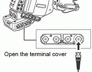 Connecting the XL series camcorders to a television