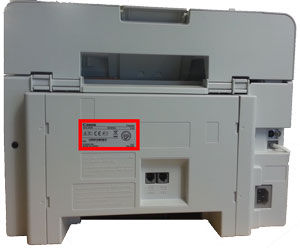 Where to find your serial number for Printers