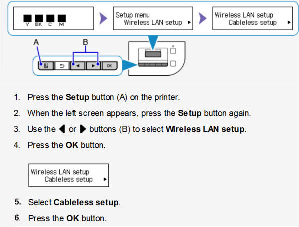 Setting up the MAXIFY iB4120 Printer for use on a Wireless LAN ...