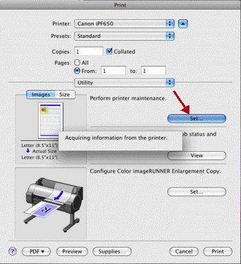 Checking Ink Levels on Mac