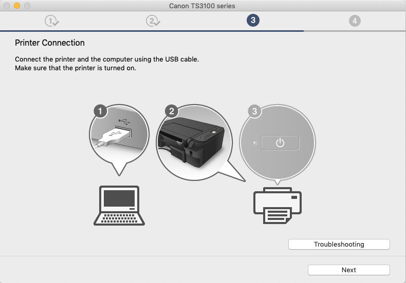 How to Set Up the Printer via USB (macOS) - TS3120 / TS3122