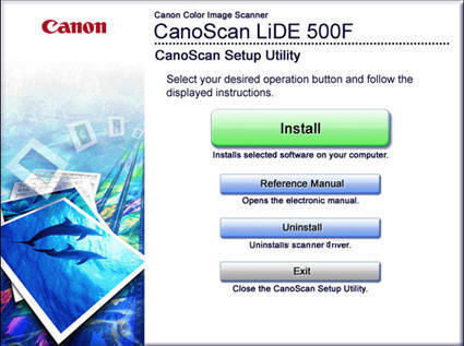 Run the CanoScan Setup CD Manually (LiDE 500F)