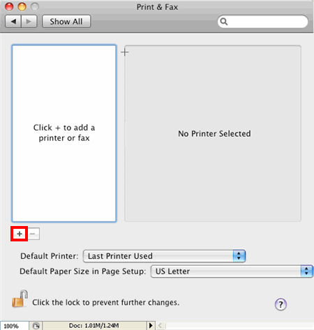 Reset Printing System then re-add the printer driver (Mac OS X)